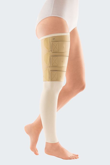יחידת לחץ מלאה עד המפשעה בהתאמה אישית CircAid® Juxtafit essentials leg ...